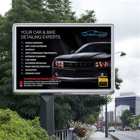 Signboard Design For Car Detailing Company