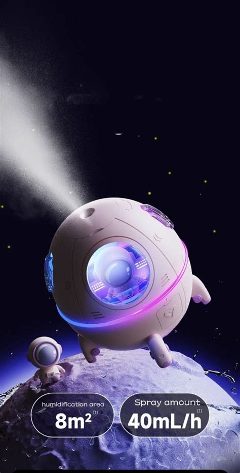 Galactic Nebula Usb Ultrasonic Aromatherapy Diffuser With Led Astral