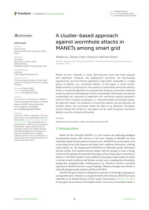 pdf a cluster based approach against wormhole attacks in manets among