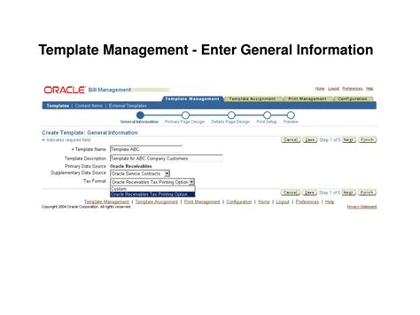 Ppt Tailoring Your Invoices With Oracles Bill Presentment