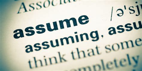 Dont Assume Anything Tribe Financial