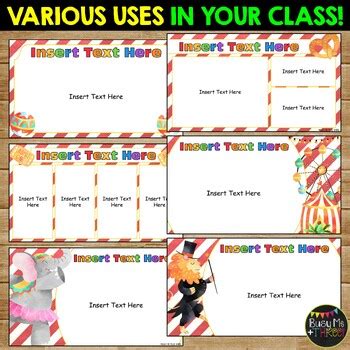 Carnival Themed Slide Show Editable Google Slides Presentation Tent
