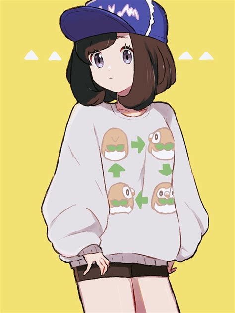 Selene And Rowlet Pokemon And More Drawn By Kn Danbooru