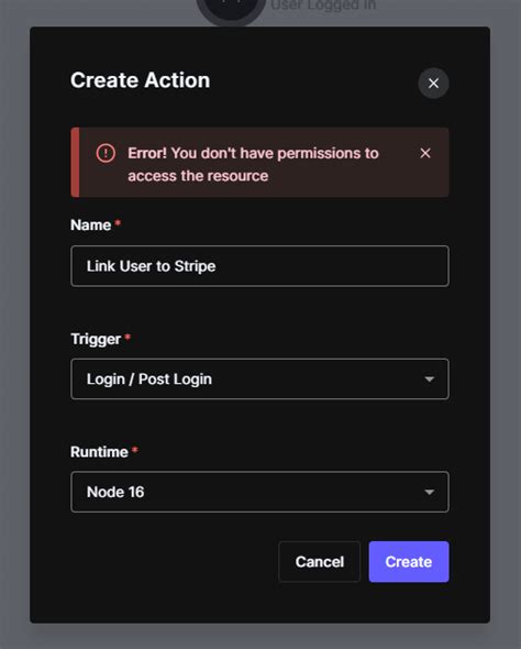No Permission To Create Action Auth0 Community