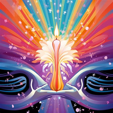 Premium AI Image Glowing Eternity The Unity Of Souls