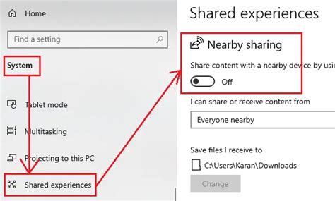 Nearby Sharing Not Working In Windows 1110