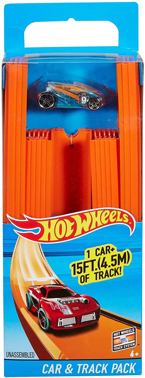 Hot Wheels Car And Mega Track Pack With 40ft Of Track