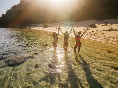 Three Women Having Fun On Beach Vacation Jacob Lund Photography Store
