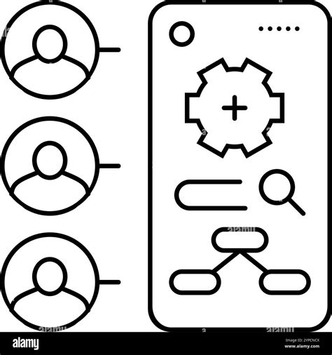 Contextual Inquiry Ux Ui Design Line Icon Vector Illustration Stock Contextual Inquiry Ux Ui Design Line Icon Vector Illustration Stock