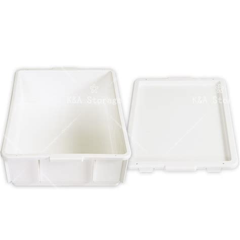Stackable Tote Box With Lid L Minimum Order Quantity Gooya