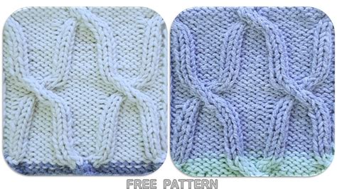 대바늘 손뜨개 쉽게 Xx 교차꽈배기무늬 뜨기 무료 도안free Pattern스웨터 조끼 가디건목도리가방 Youtube