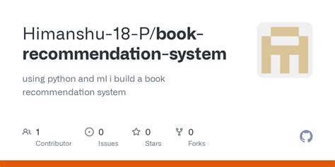 GitHub Himanshu 18 P Book Recommendation System Using Python And Ml