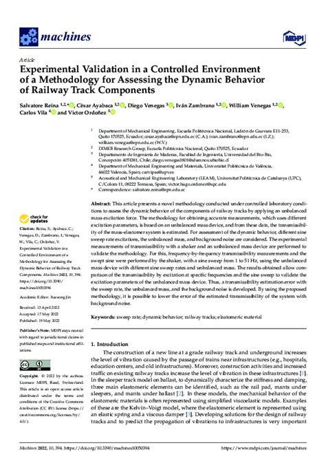 Pdf Experimental Validation In A Controlled Environment Of A