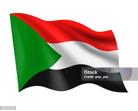 수단 벡터 흔들 현실적인 플래그 수단의 국기 흰색 배경에 고립 된 수단 국기에 대한 스톡 벡터 아트 및 기타 이미지 수단 국기 3차원 형태 국가 관광명소 Istock