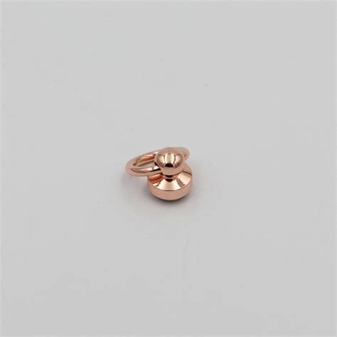 Rose Gold Gold Silver Swivel Ring Loop Rivets Leather Screws With Loop
