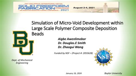 pdf simulation of micro void development within large scale polymer