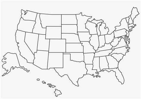 Blank Map Usa Printable