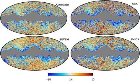 Difference Maps Between The Beyondplanck Cmb Temperature Map And Those Download Scientific
