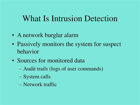 PPT Intrusion Detection PowerPoint Presentation Free Download ID