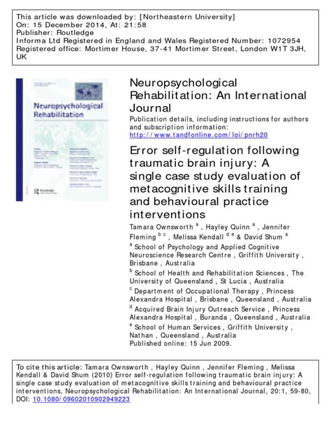 Ownsworth2010 Metacognitive Skill Training Pdf