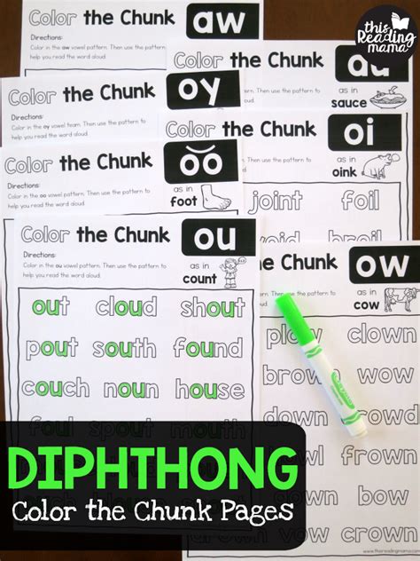 Consonant Clusters Worksheets Color The Cluster This Reading Mama