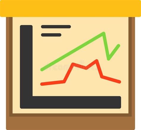 Line Chart Vector Icon Design Stock Illustration Illustration Of Design Lines 342547480