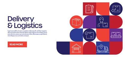 Line Icons를 사용한 배송 및 물류 관련 디자인 단순 윤곽선 기호 아이콘 패키지 택배 화물 배송 고객에 대한 스톡 벡터