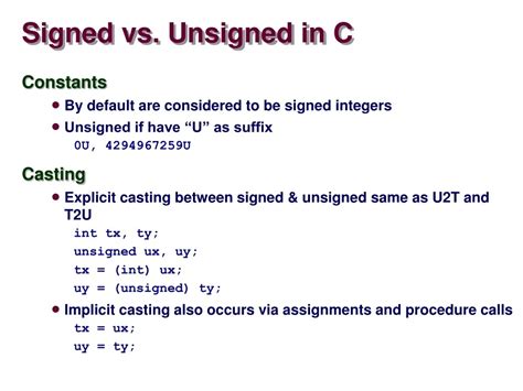 Ppt Integers Numeric Encoding And Operations In C Powerpoint Presentation Id9315445