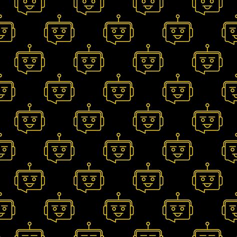 speech bubble chatbot vector concept dark line seamless pattern
