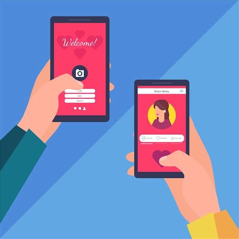 Free Vector Dating App Interface Concept
