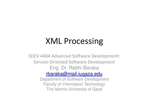 xml processing презентация онлайн