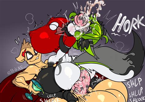 Rule 34 All The Way Through Ambiguous Fluids Anal Anthro Balls Beverage Big Balls Big Breasts