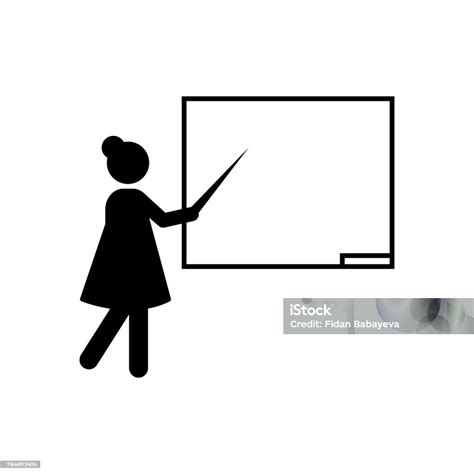 교사가 교육 아이콘을 설명합니다 학교 일러스트 아이콘으로 돌아가기 의 요소입니다 웹 사이트 웹 디자인 모바일 앱 Ui Ux에 대한 기호 및 기호 수집 아이콘 강사에 대한