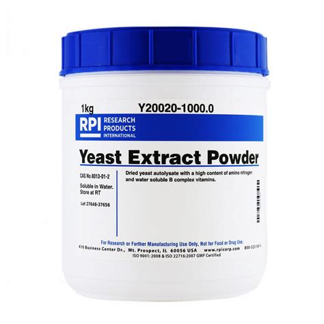 Lab 1 Kg Yeast Extract 31GE61 Y20020 1000 0 Grainger