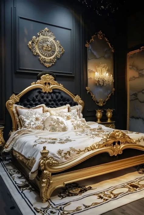 راهنمای استفاده از تخت خواب طلایی رنگ برای ایجاد فضای مجلل و پر زرق و