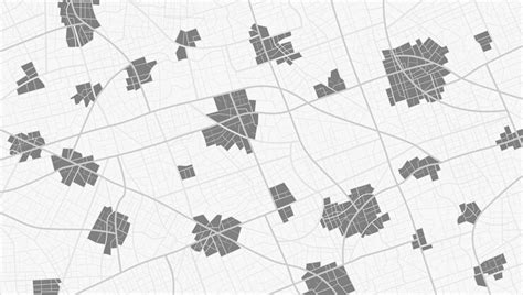 Premium Vector Top View On Map With Highlighted City Zones Detailed View Of City Decorative