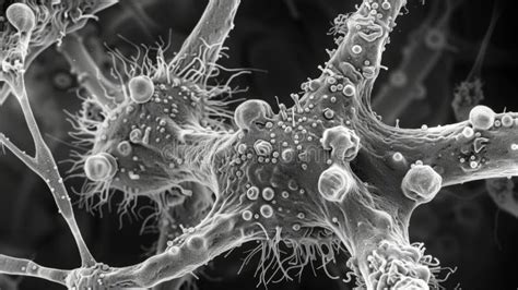 An Electron Micrograph Showing The Close Interaction Between Cells With
