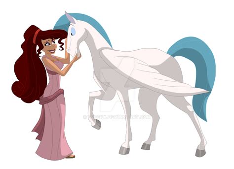 [fanart] Megara And Pegasus By Eveeka On Deviantart