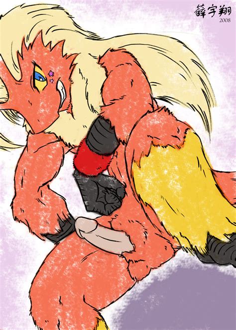 Rule 34 Anthro Blaziken Front View Male Male Only Nintendo Nude Penis Pokemon Sitting Solo