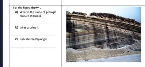 Solved For The Figure Shown A What Is The Name Of Geologic Chegg