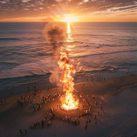 Free Beach Bonfire Sunset Image Sunset Beach Bonfire Download At