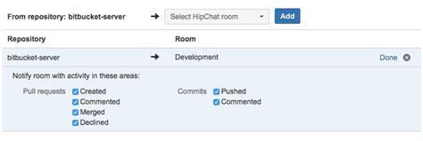 Hipchat Notifications Bitbucket Data Center And Server 77 Atlassian Documentation