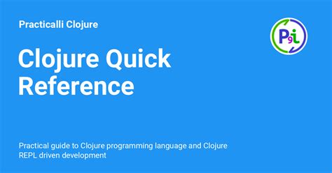 Clojure Quick Reference Practicalli Clojure