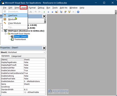 How To Populate A Vba Listbox Using Rowsource 2 Methods