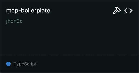 Mcp Boilerplate Glama