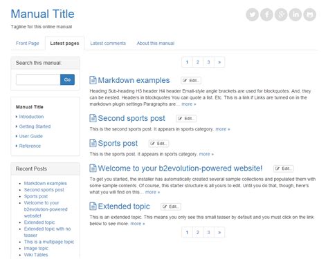 Bootstrap Manual Skin