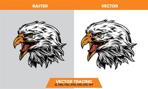 Vector Trace Raster To Vector 3 Images Behance