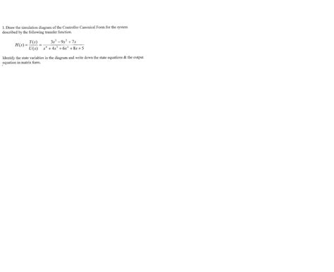 Draw The Simulation Diagram Of The Controller