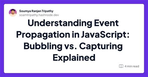 Mastering Event Propagation In Javascript Bubbling Vs Capturing Rprogramming