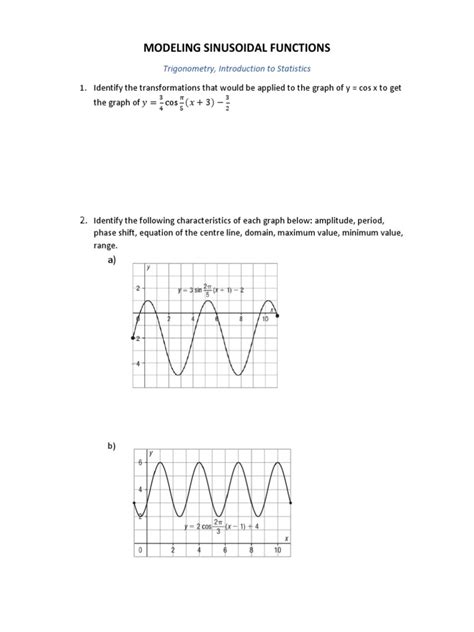 Actpdf Modeling Sinusoidal Functions Exercise Pdf